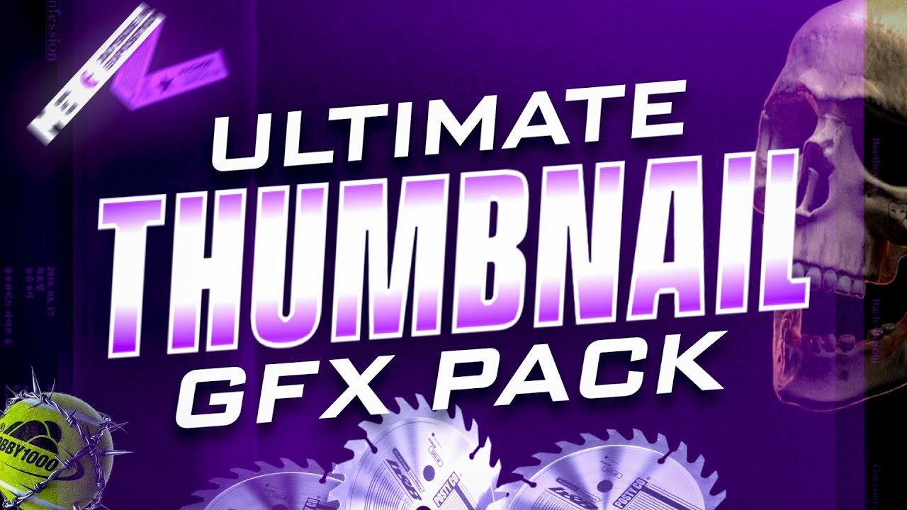 Thumbnail GFX Pack 2024 (Android/PC) | Ultimate GFX Pack | Thumbnail ...