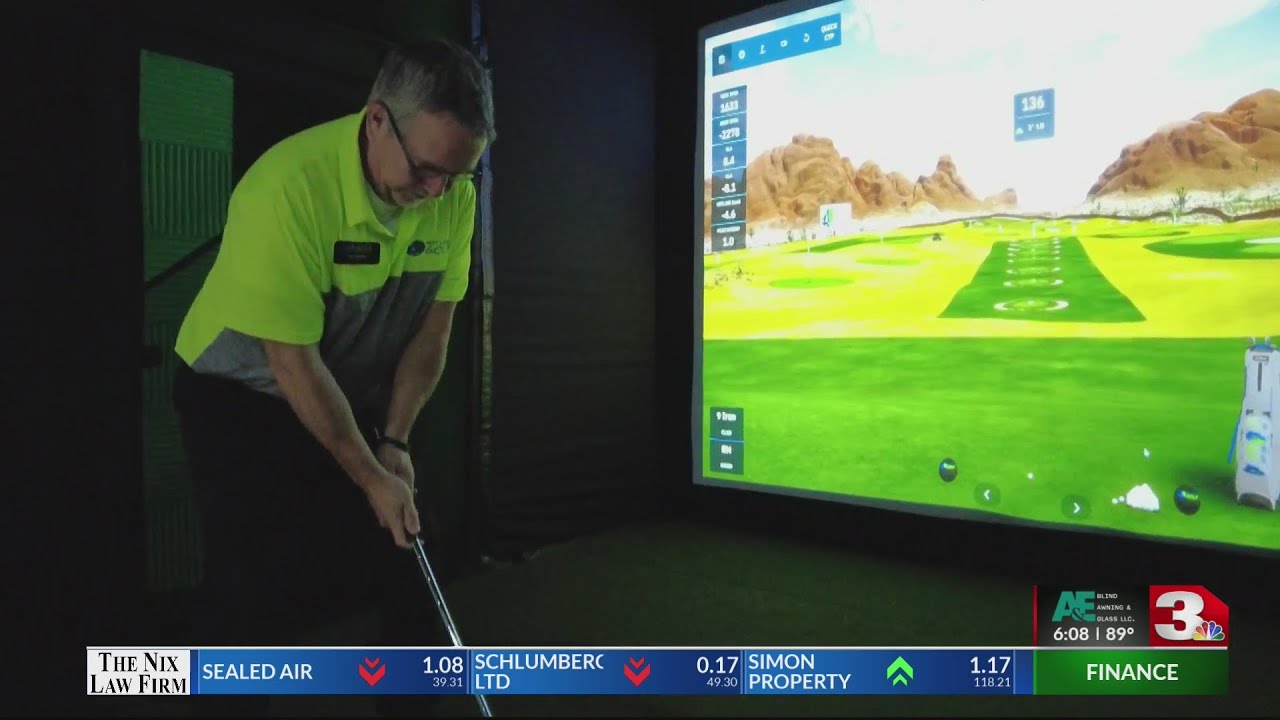 First indoor golf simulator in Wichita Falls now open - YouTube