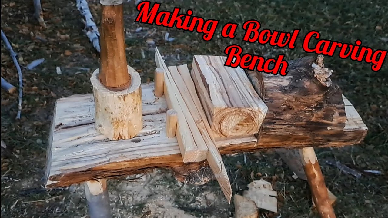 Making a Bowl Carving Bench - YouTube