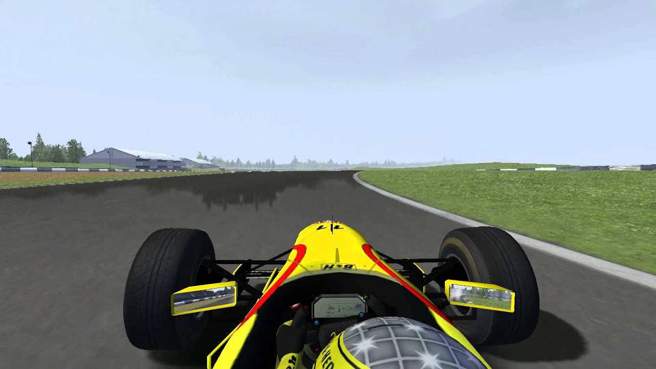 rFactor F1 97 Jordan-Peugeot Silverstone 98 Wet - YouTube