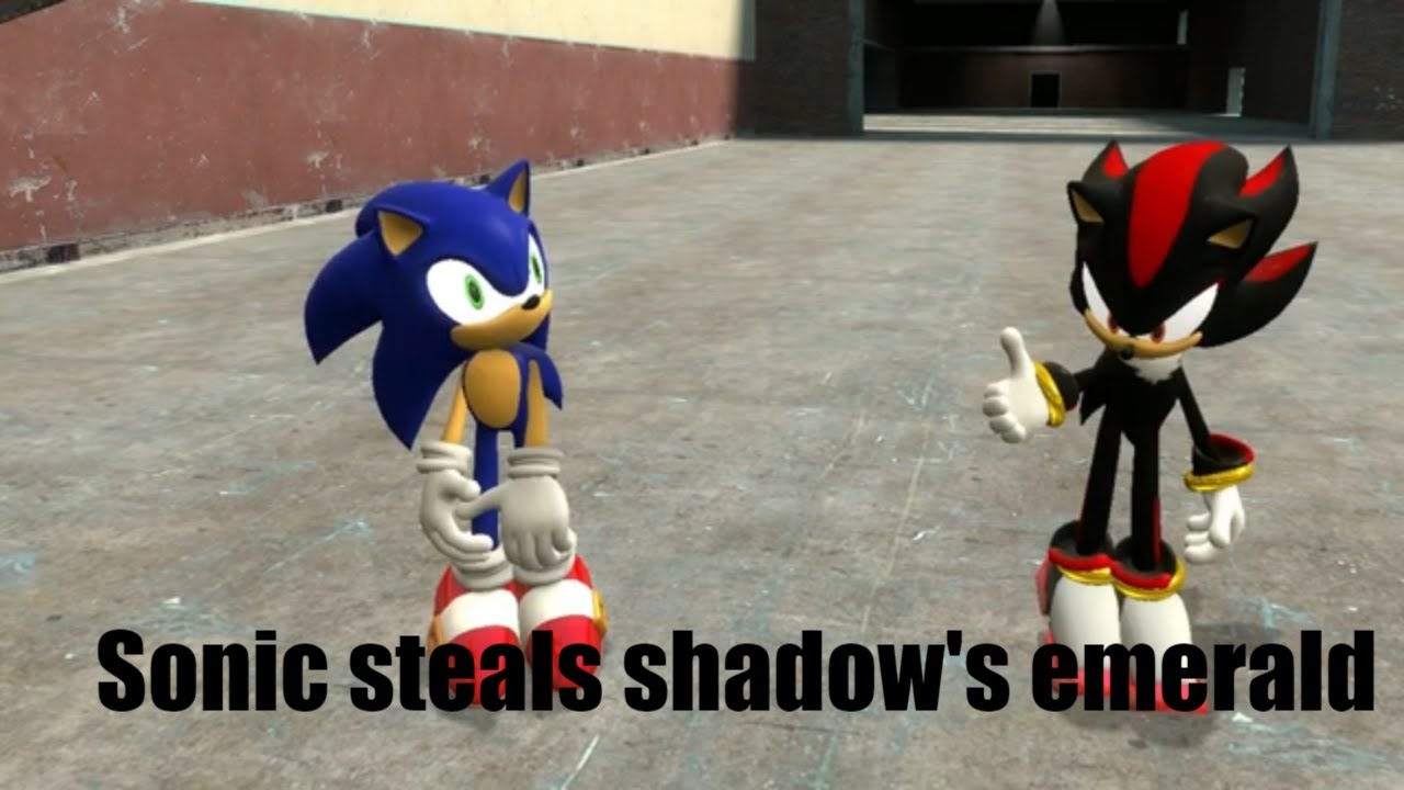Sonic steals Shadow's chaos emerald (gmod animation) - YouTube