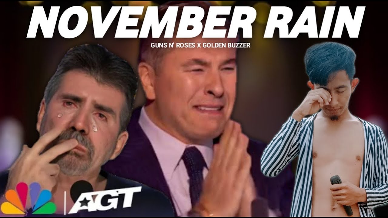 Golden Buzzer: Simon Cowell Crying To Hear The Song November Rain ...