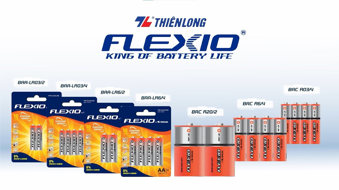 PIN FLEXIO – viên pin từ nguồn năng lượng bền bỉ của Thiên Long - YouTube