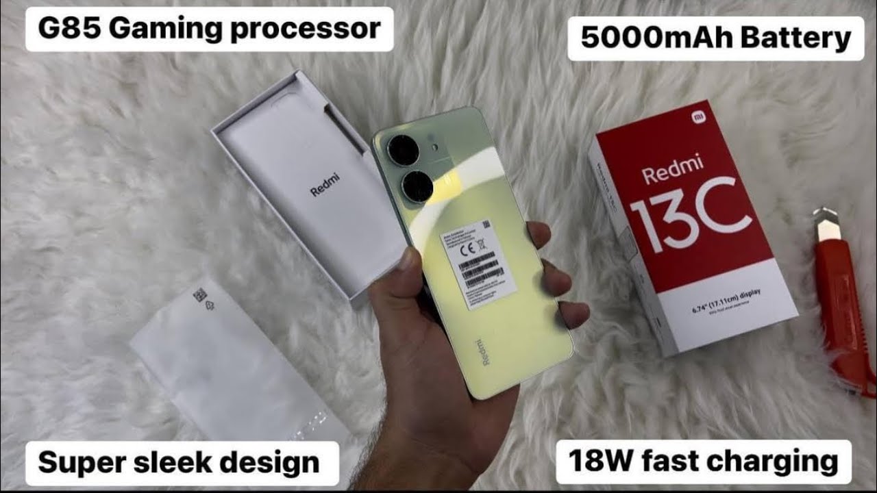 Redmi 13C unboxing in Green Color | Camera Test | Speed Test | ASMR ...