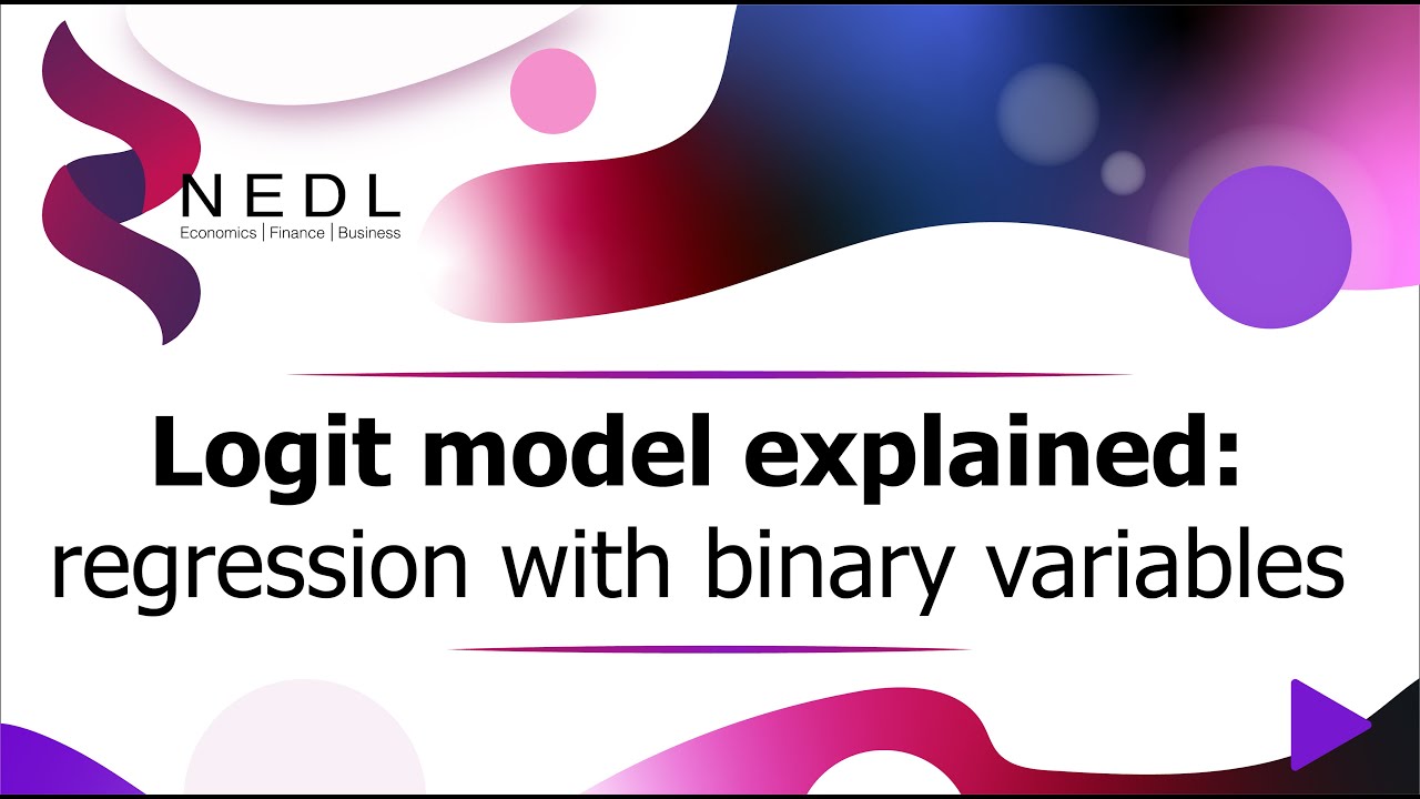 Logit Model Explained Regression With Binary Variables Excel YouTube Logit Model Explained Regression With Binary Variables Excel YouTube