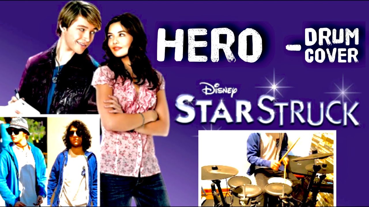 Starstruck “Hero - Sterling Knight” Drum Cover - YouTube