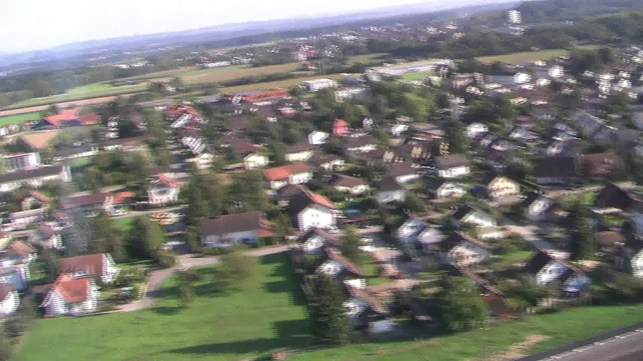 Helikopterrundflug über Luterbach - YouTube