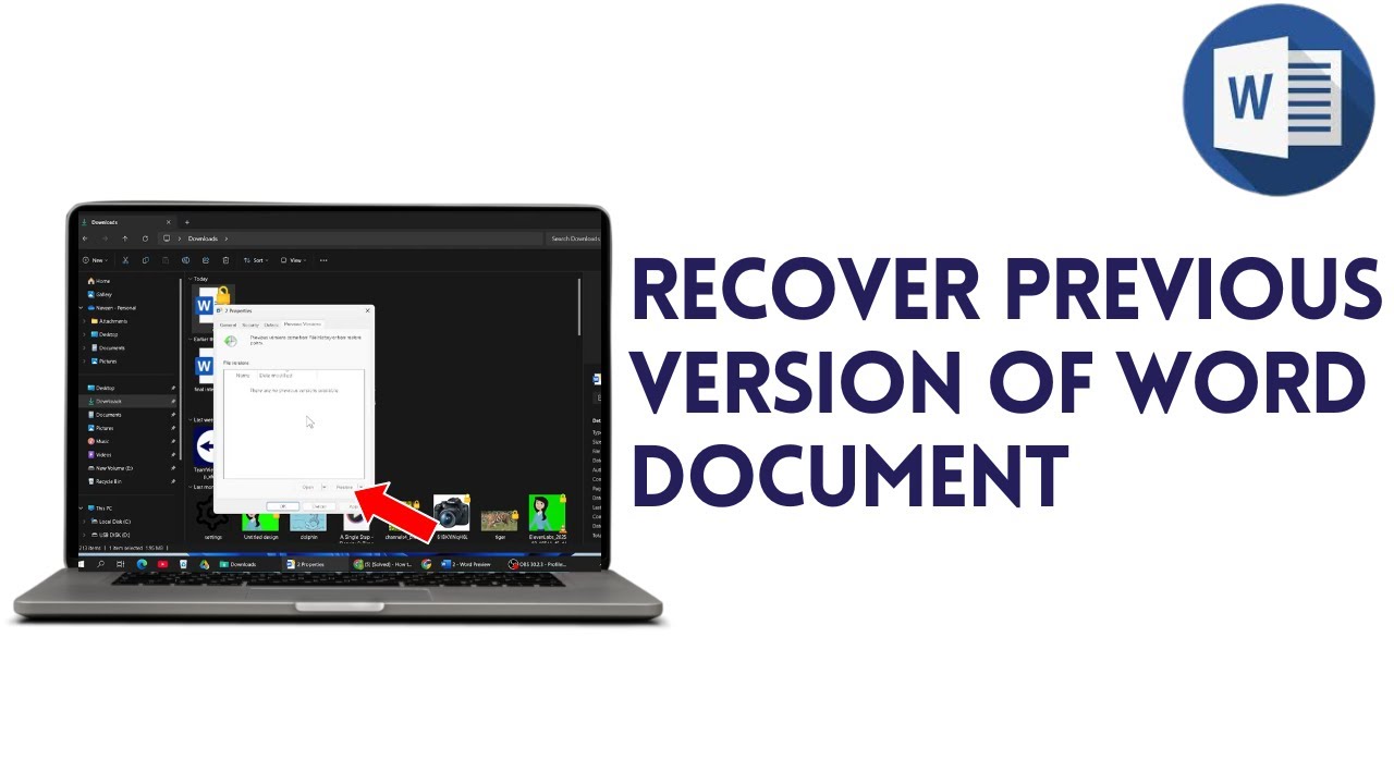 How To Recover Saved Over Or Previous Version Of Word Document (2025 ...