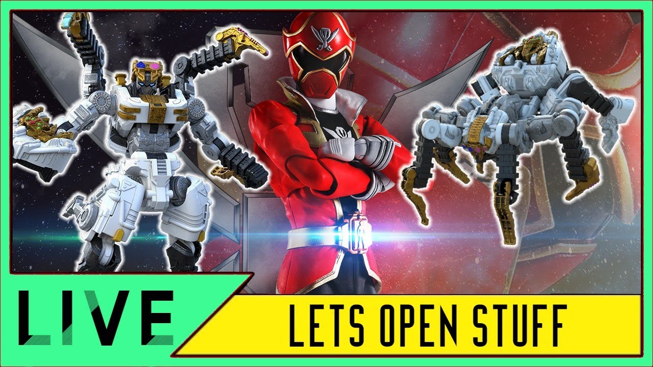 LIVE UNBOXING & TOKU TALK! King-Ohger Tarantula Knight, SHF Gokai Red ...
