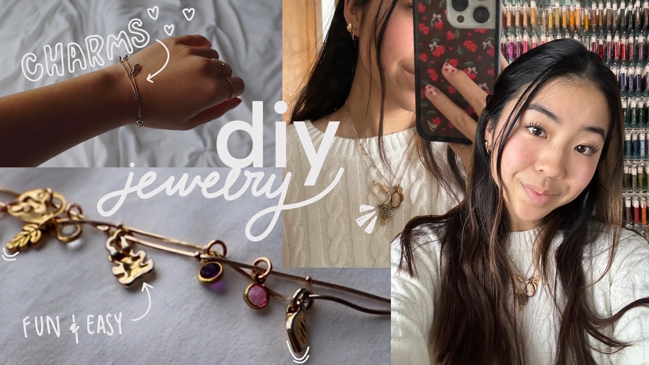 EASY jewelry DIYs 💎 💍💖 brooklyn charm inspired, trendy charms, beginner ...