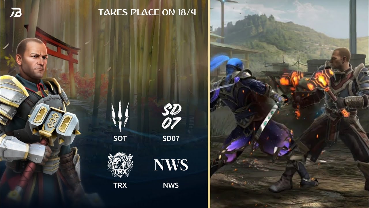 TB vs SOT SD07 TRX NWS Clan〡Shadow Fight 4 Arena〡Team Battle - YouTube