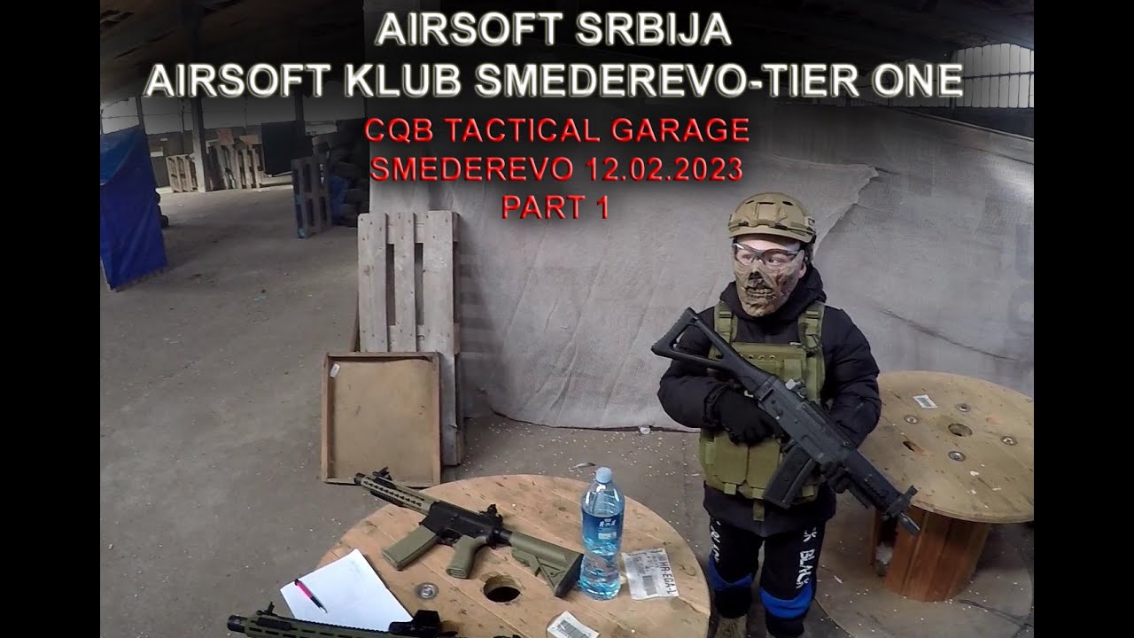 Airsoft Srbija Smederevo CQB Tactical Garage 12 02 2023 Filmed by Sneza ...