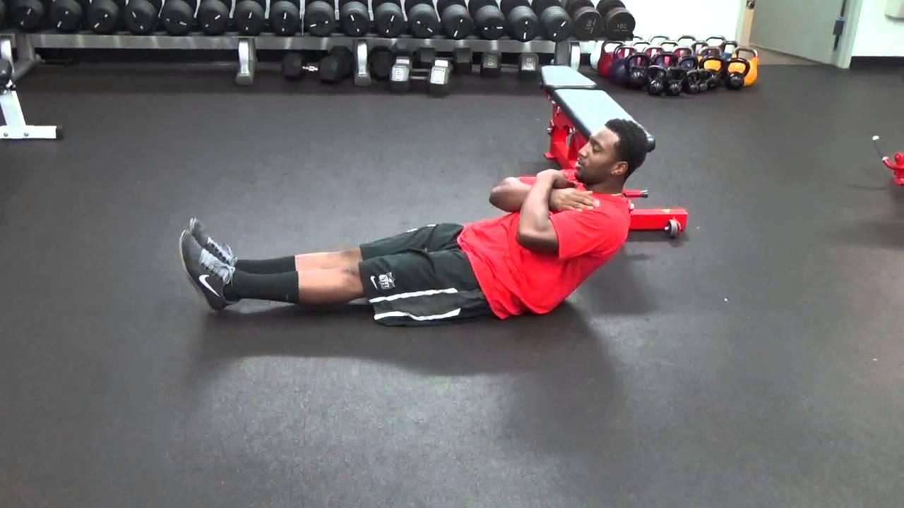 Ab Kickouts (Arms crossed) - YouTube