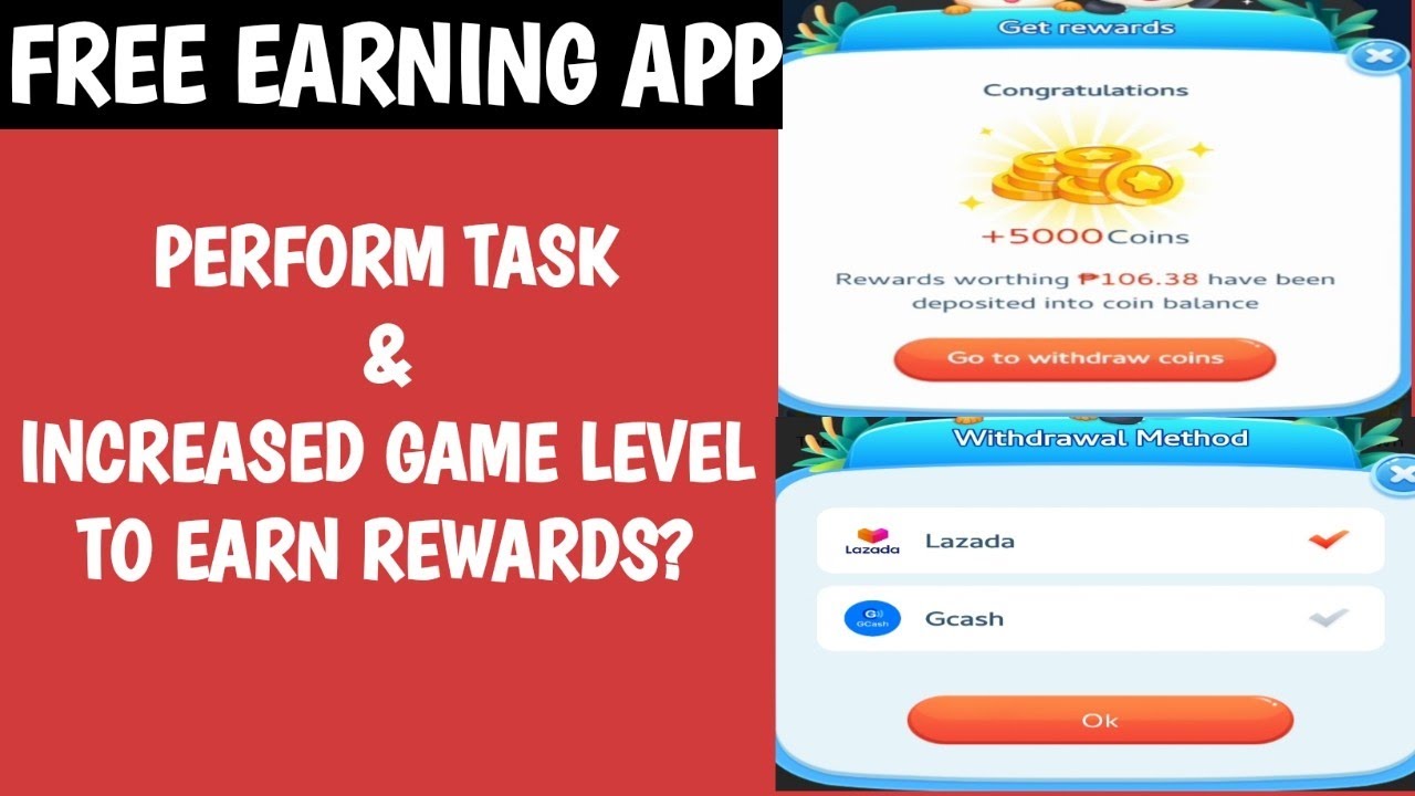 Free 5000 Coins for New user 100 Minimum Withdrawal to Gcash || How to ...