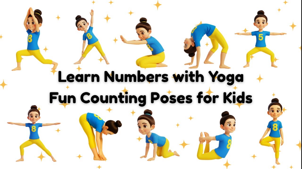 Learn Numbers with Yoga | Fun Counting Poses for Kids | Yoga for kids ...