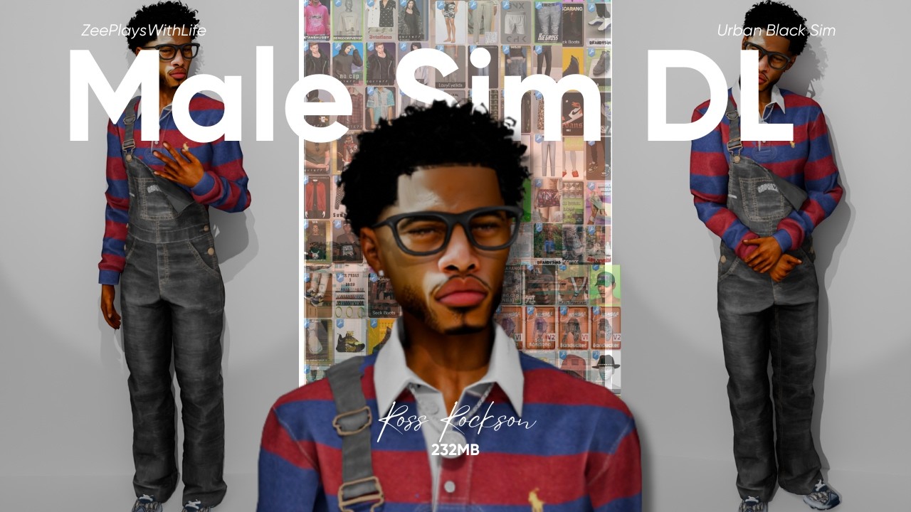 HE’S CALM… BUT TOO FINE 😭 THE SIMS 4 MALE SIM DOWNLOAD - YouTube