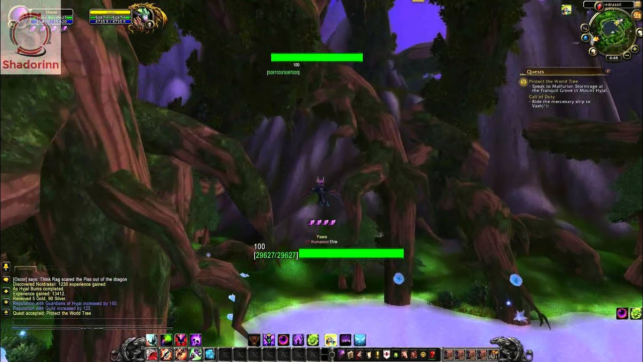 Mount Hyjal Protect the World Tree - YouTube