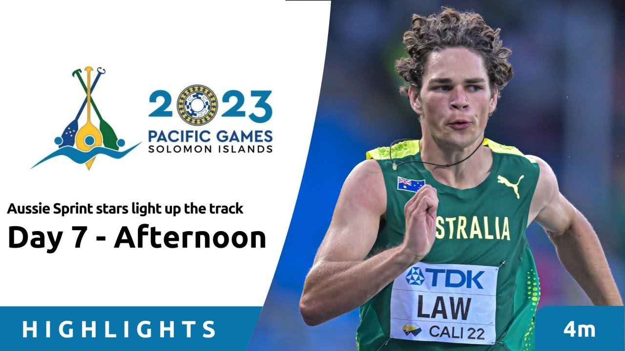 Aussie sprint stars light up the track | 2023 Pacific Games - YouTube