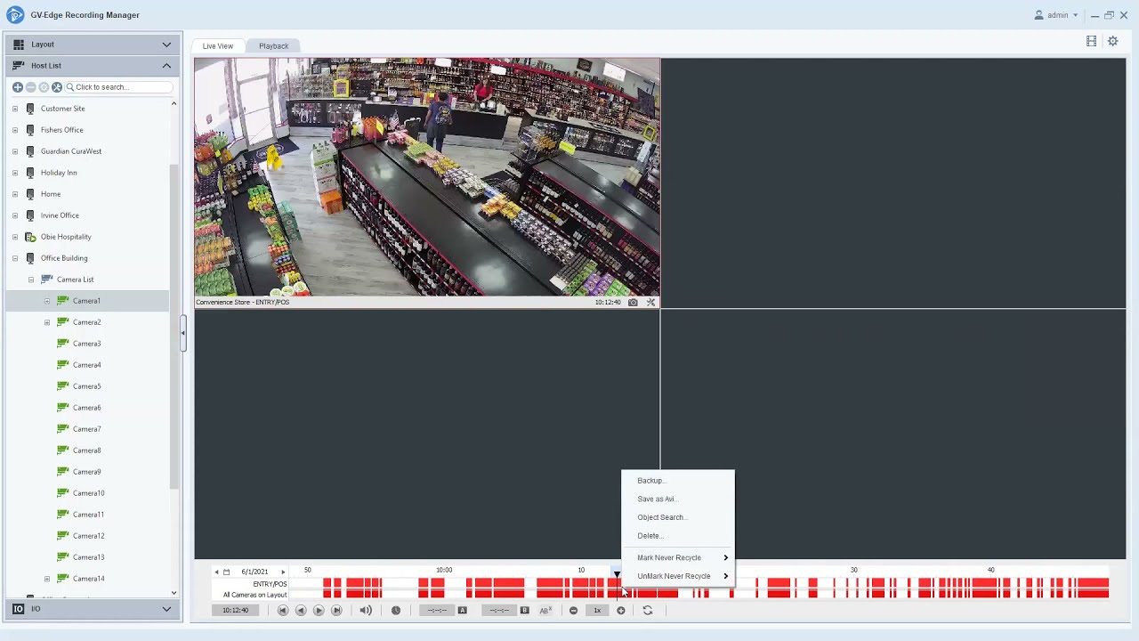 Edge Recording Manager 2.0 - How to Backup video & How to Playback the ...