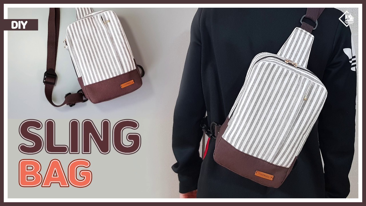 DIY/ SLING BAG/ WAIST BAG/ FANNY PACK/ BUM BAG/ 어깨에 메는 슬링백 만들기/ 웨이스트백 ...