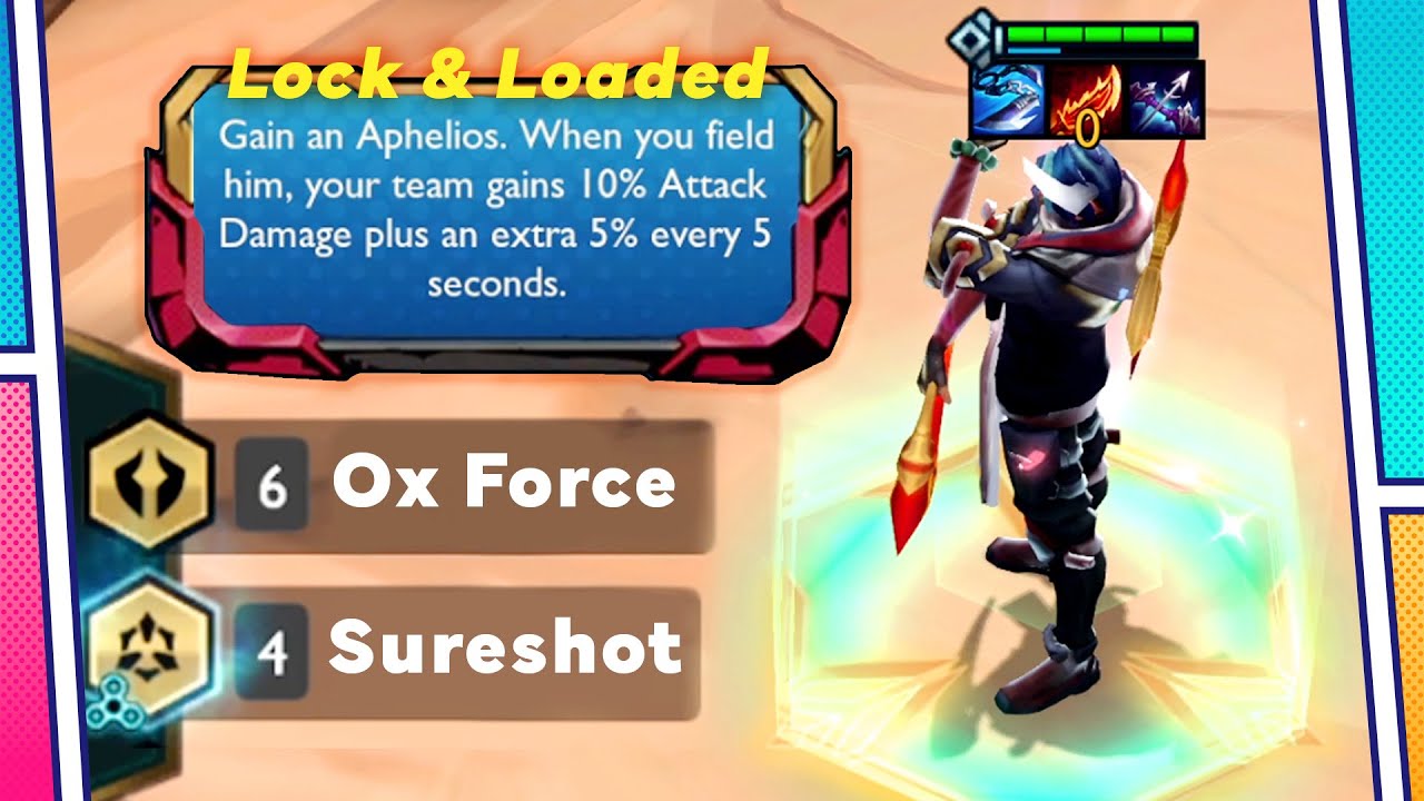 How Strong Is 6 Oxforce And 4 Sureshot Aphelios Tft Set 8 Youtube
