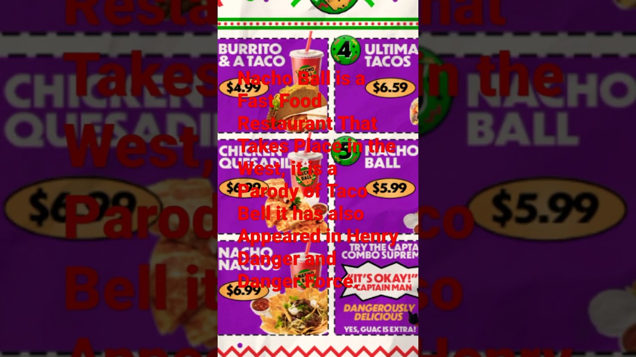 Nacho Ball Fast Food Restaurant From Tv Shows Henry Danger And Danger ...