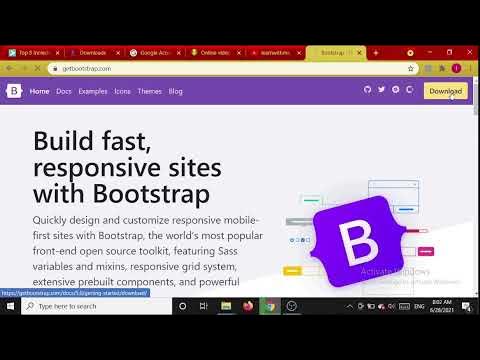 how to use bootstrap offline - YouTube