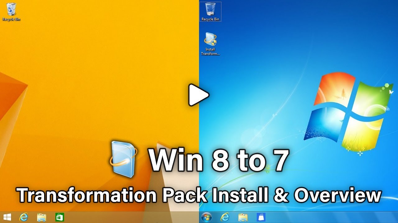 Windows 8 to 7 : Windows 7 Theme for Windows 8 & 8.1 - YouTube