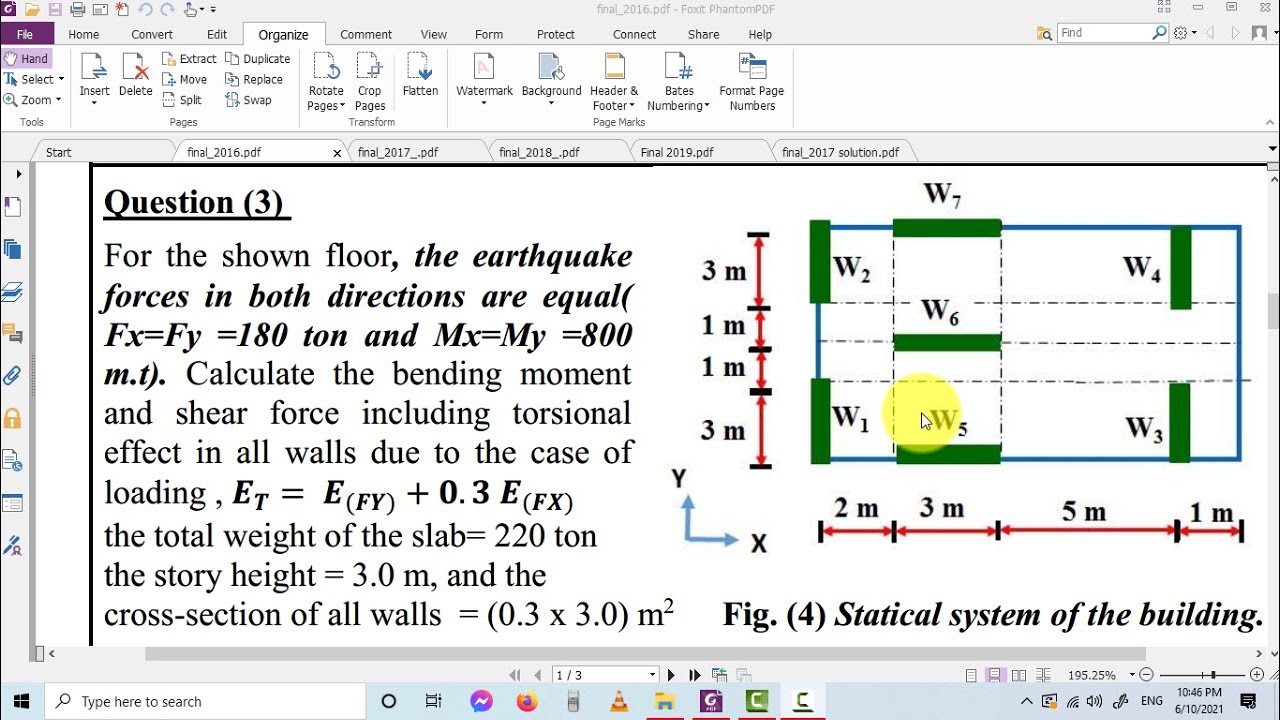 Distribution of Base Shear and Base Moment on Shear Walls - YouTube
