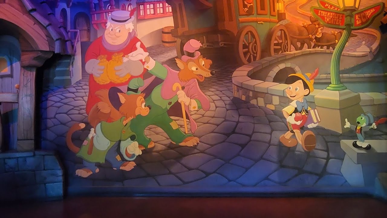 Disneyland Pinocchio's Daring Journey full ride - YouTube