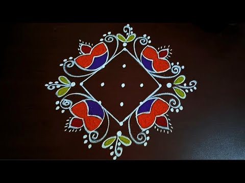 Simple Deepa Rangoli is Rangoli beginners Rangoli festival rangoli ...