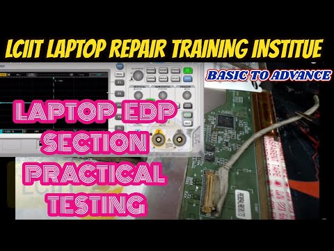 Laptop Motherboard EDP Section Practical Testing 🌊💻 Laptop EDP Screen ...