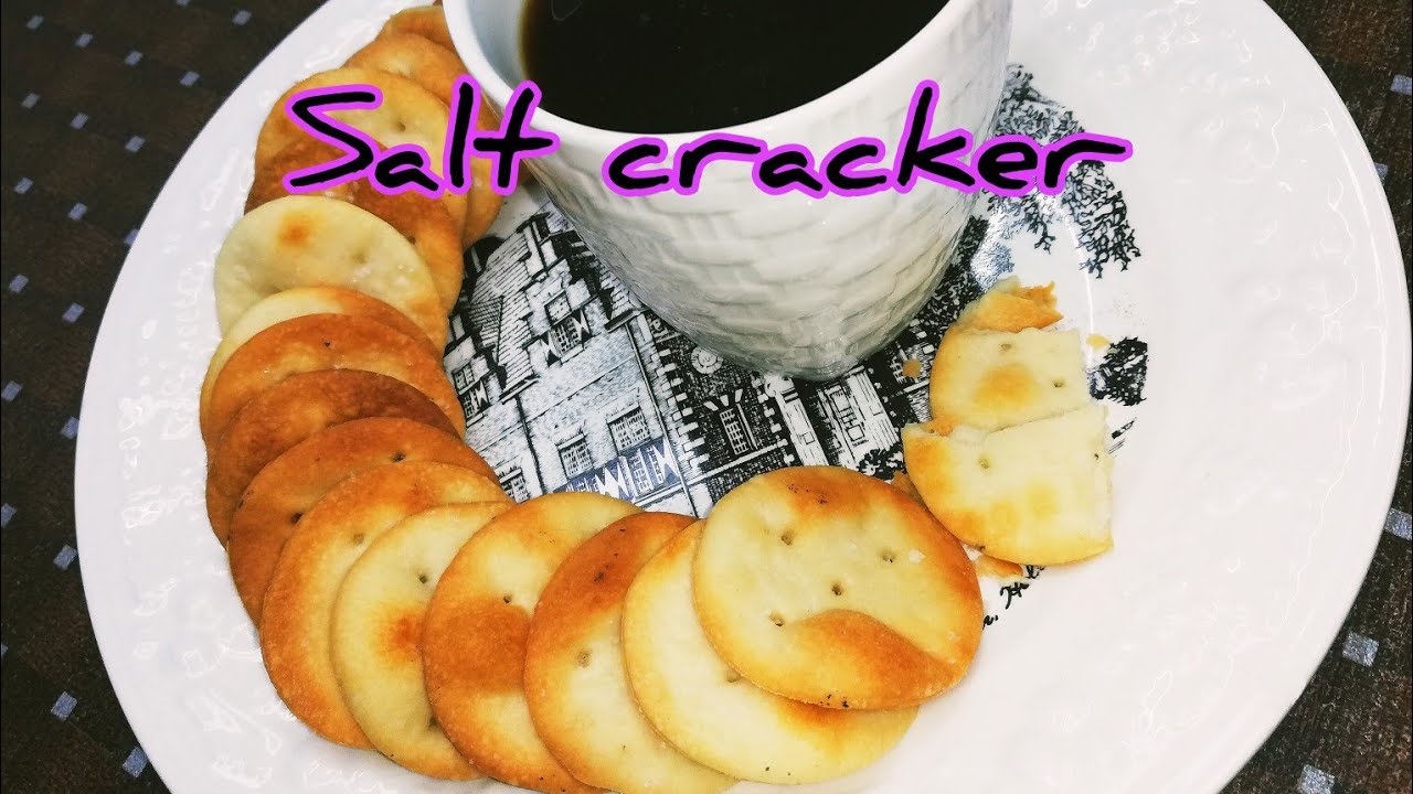Salt cracker | Salt cookies (eggless and without butter) Recipe ...