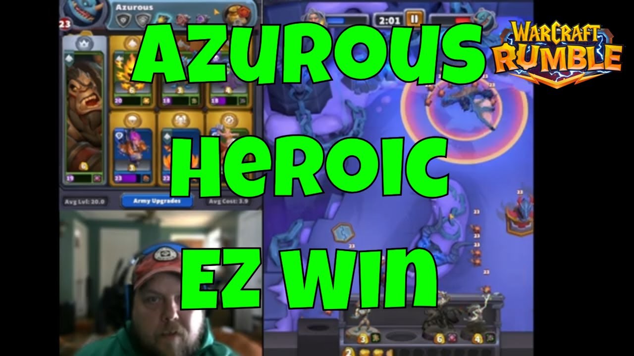 Azurous Super Cheese Heroic Walkthrough - Free to Play Warcraft Rumble ...