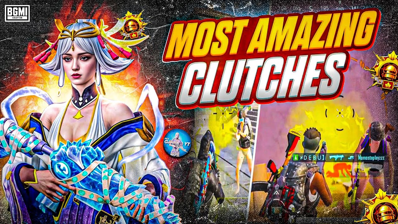 MOST AMAZING CLUTCHES || Dev PLAYz #bgmi #pubg | 🔥🔱 - YouTube