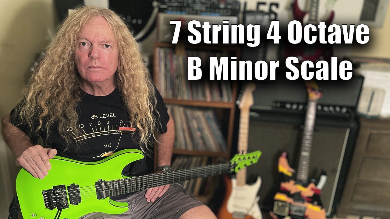 7 String 4 Octave B Minor Scale - YouTube