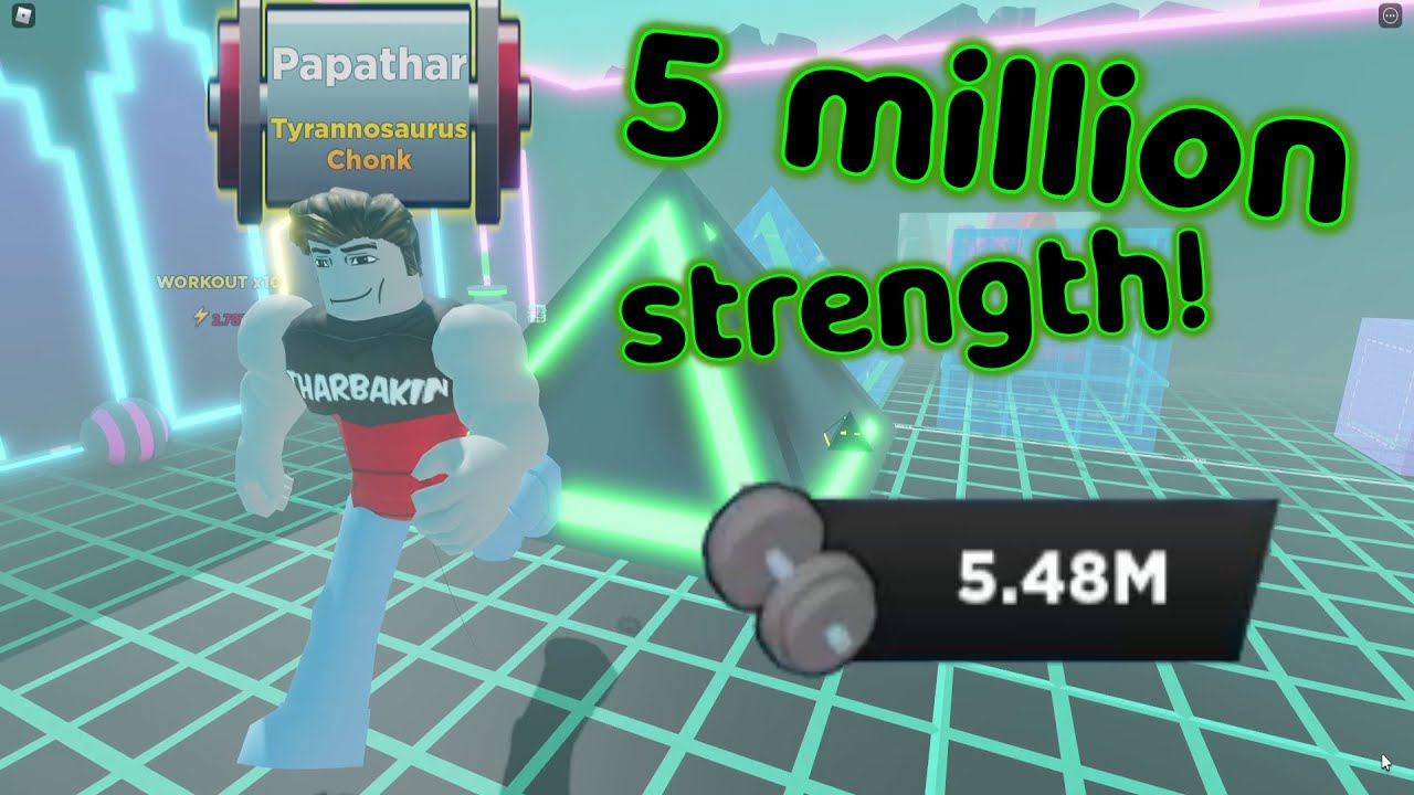 Reached over 5Million Strength! In StrongMan Simulator - YouTube