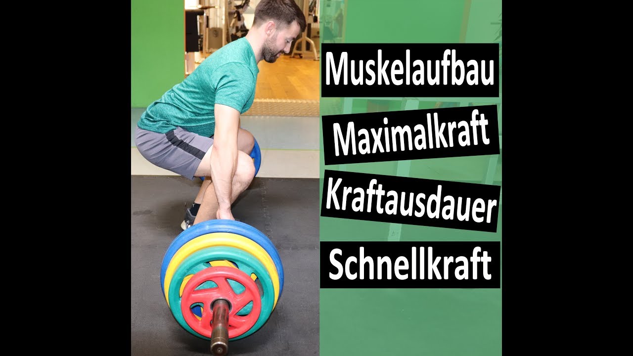 Die Formen der Kraft für Krafttraining mit Erfolg! - YouTube
