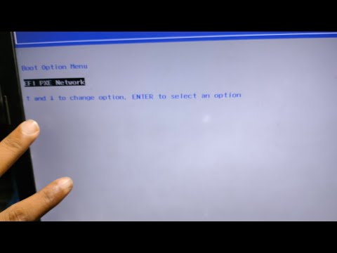 Boot Manager Missing Boot Option MenuEFI PXE Network1 and 1 to change option, ENTER#Macnitesh