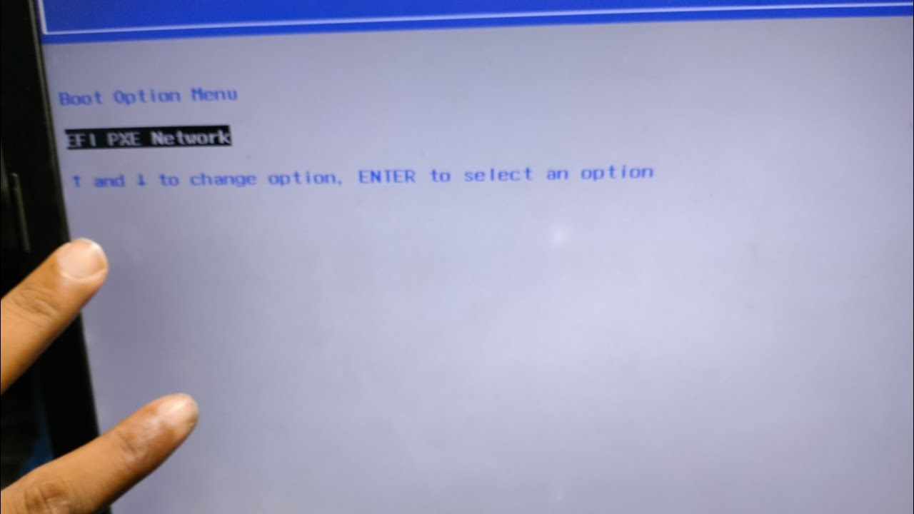 Boot Manager Missing Boot Option MenuEFI PXE Network1 and 1 to change ...