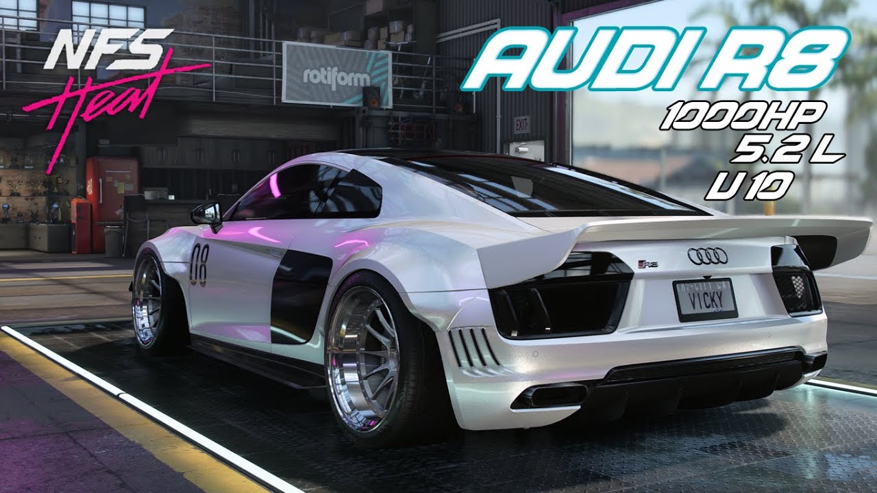 AUDI R8 1000HP NEED FOR SPEED HEAT BUILD + GAMEPLAY NFS - YouTube