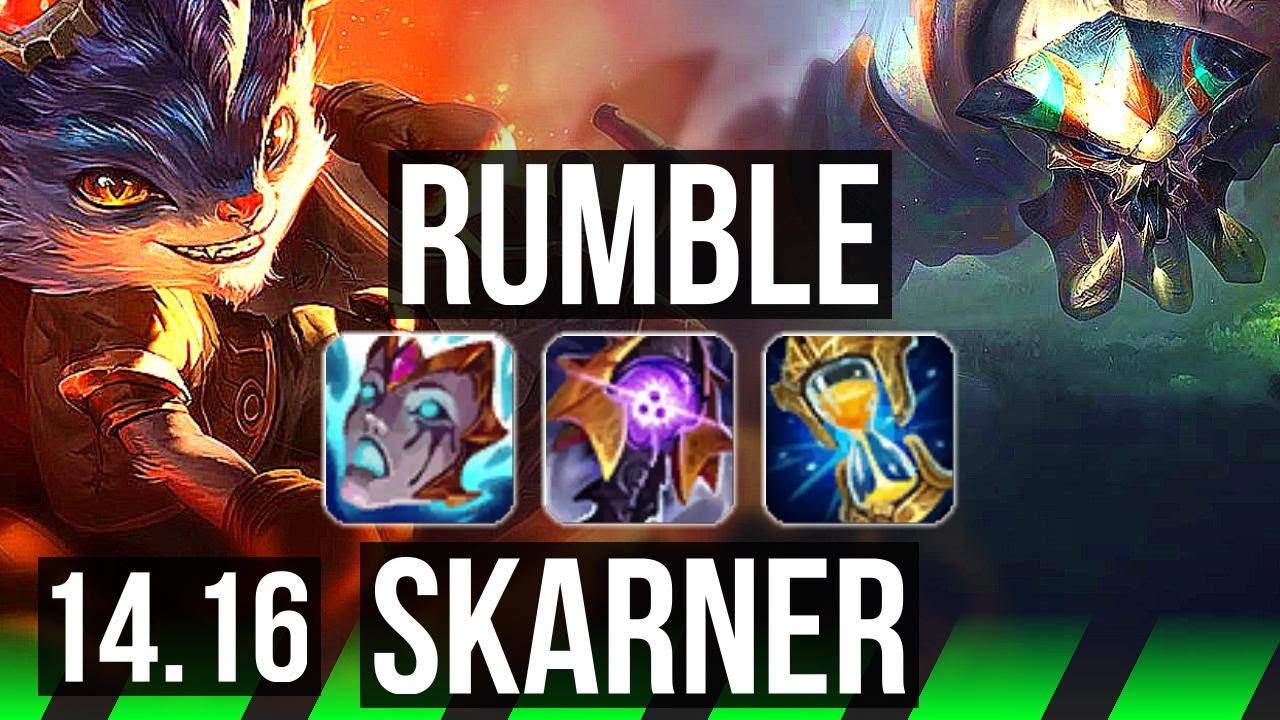 RUMBLE vs SKARNER (JGL) | 69% winrate, 9/3/16, 45k DMG, Rank 14 Rumble ...