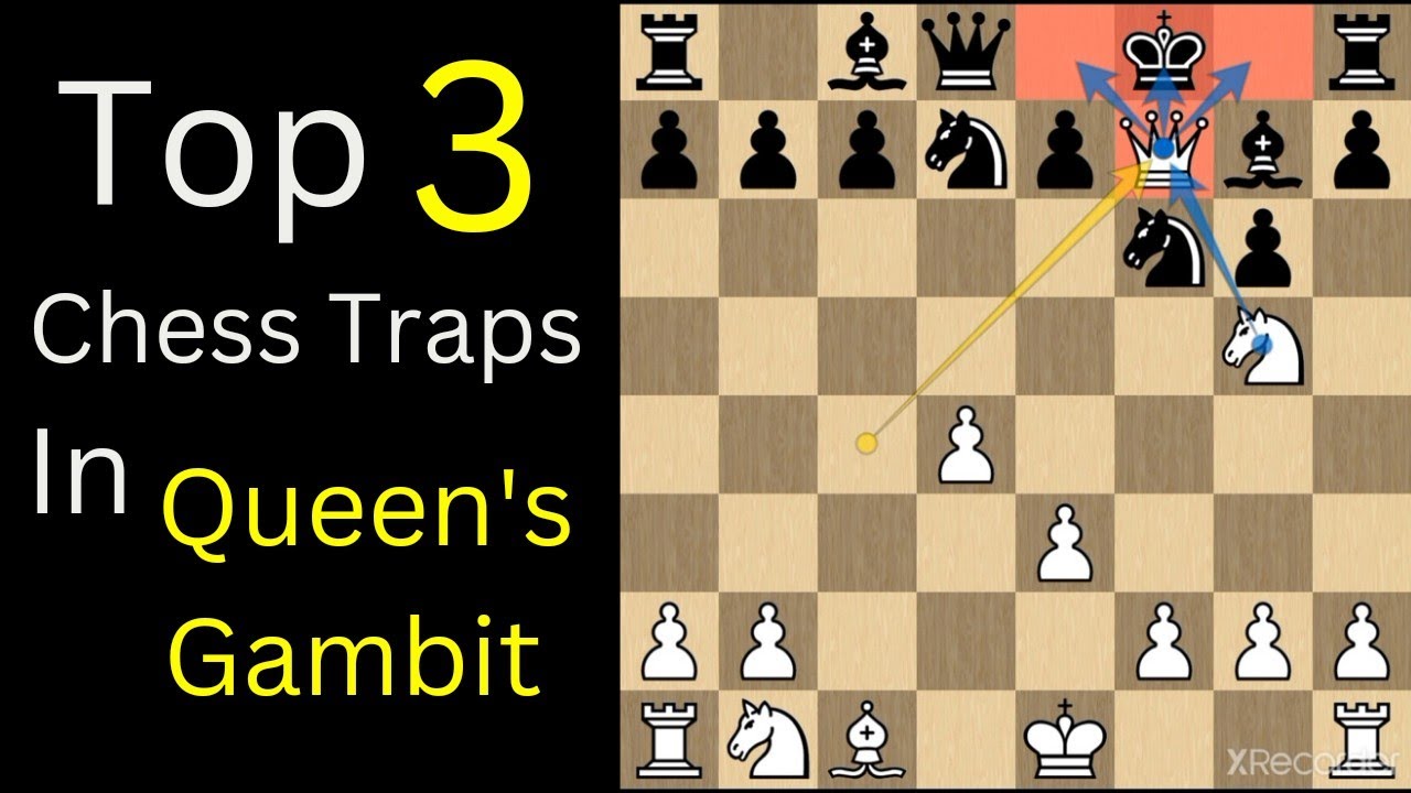 Top 3 Chess traps in Queen's Gambit 🔥🔥.|Best chess tricks, traps ...