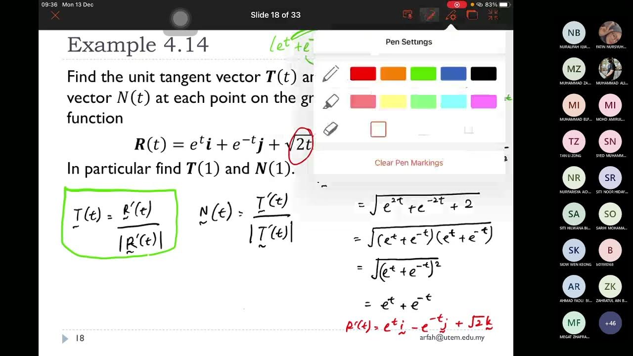 BEKG2443 - Engineering Mathematics II - Chapter 3 Vector Value ...