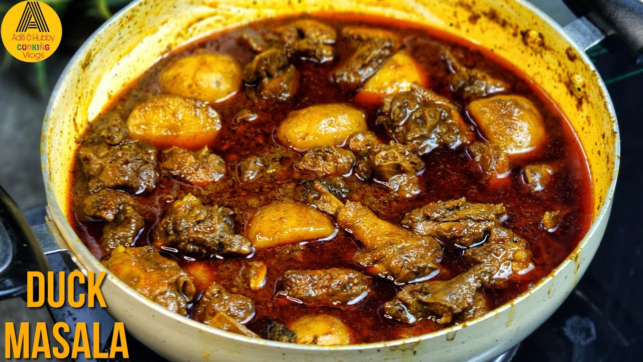 Spicy Duck Masala Recipe | Indian Style Duck Curry Recipe | Masala Duck ...