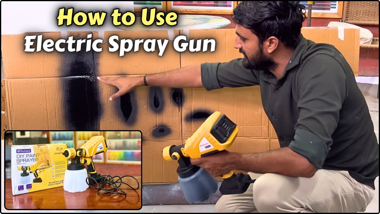 How to Use Electric Paint Sprayer | Asian Paint DIY paint Sprayer ...
