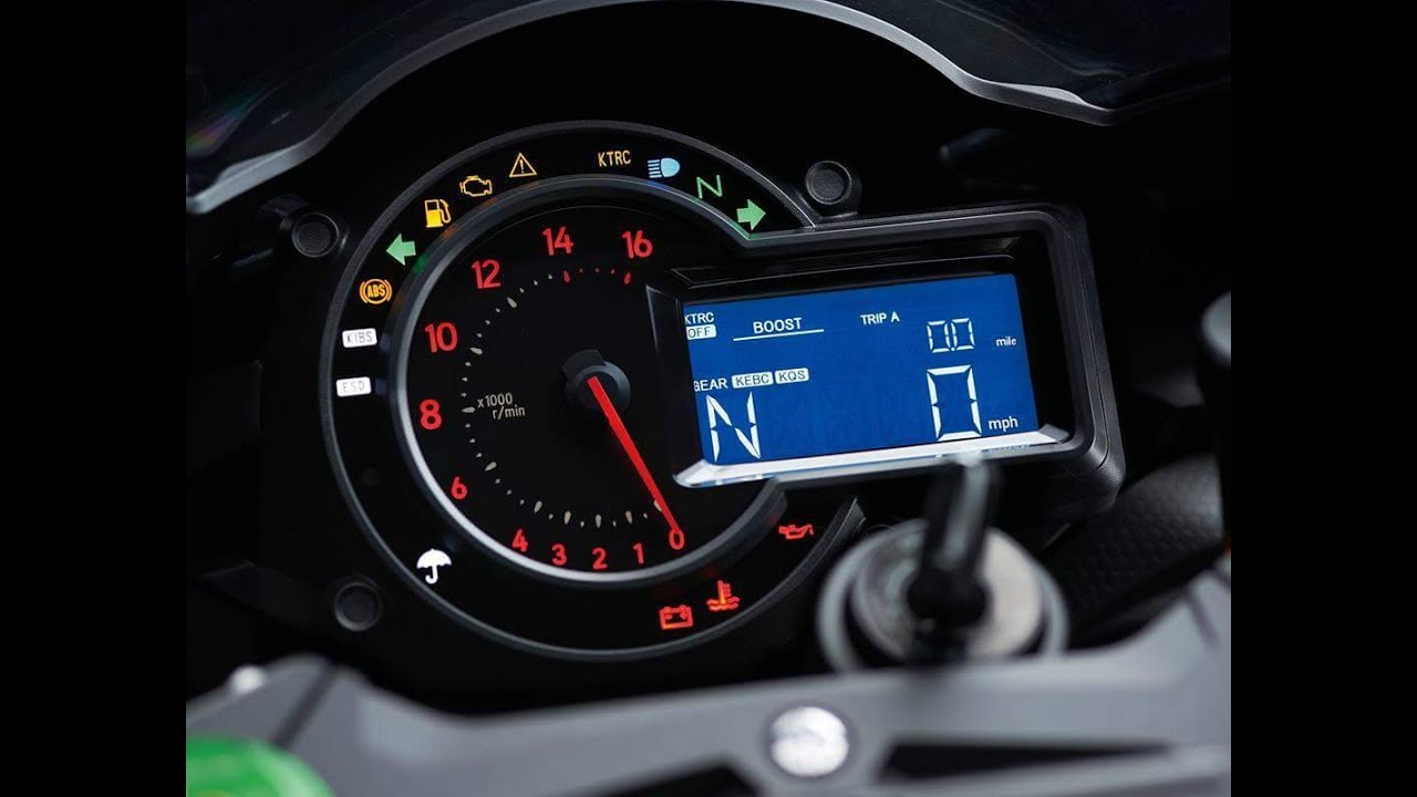 Kawasaki ninja h2r speedometer - YouTube