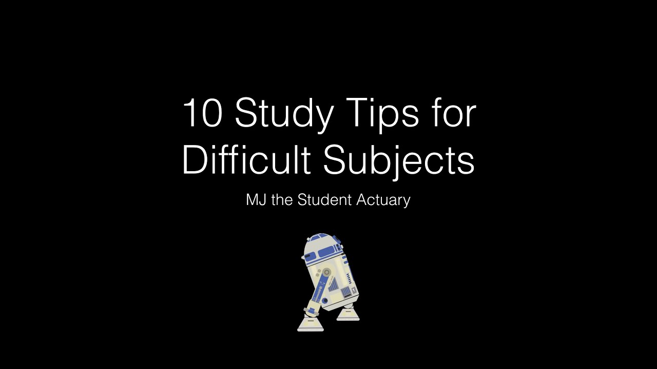 10 Tips for Studying Difficult Subjects - YouTube