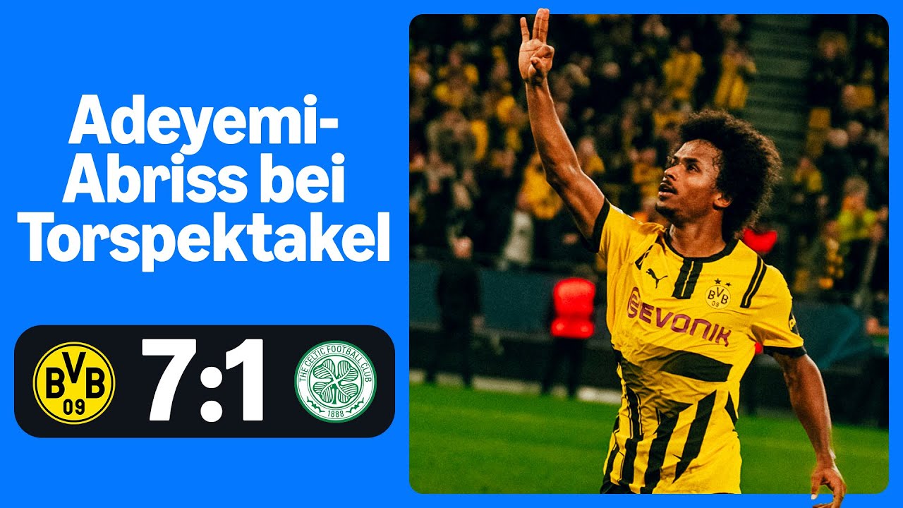 Borussia Dortmund 7:1 Celtic Glasgow | Highlights - UEFA Champions ...