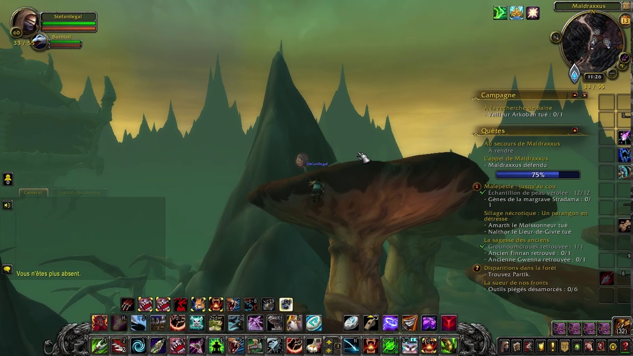 world of warcraft (laptop step9)Shadowlands Sprouting Growth Pousse ...